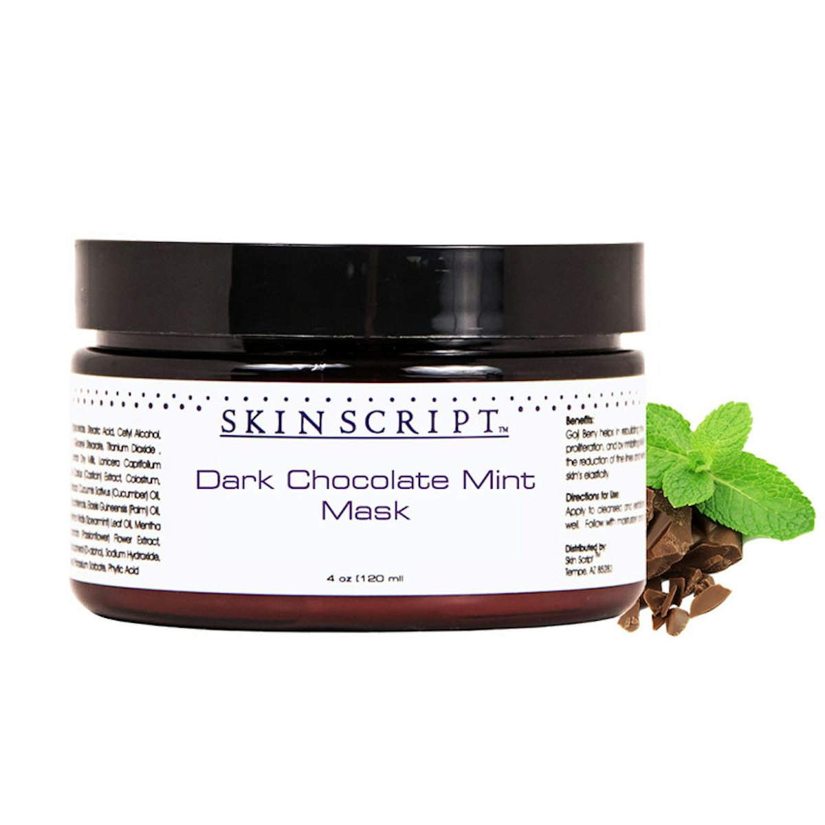 Skin Script's Dark Chocolate Mint Mask | Skin Inc.