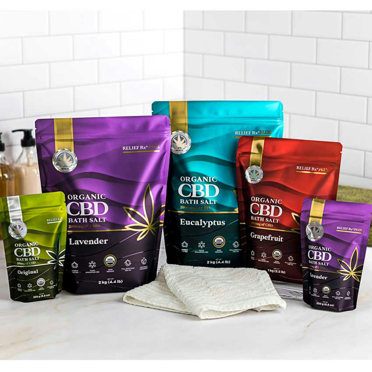 Saltology's RELIEF Rx Organic Full-Spectrum CBD Bath Salt | Skin Inc.