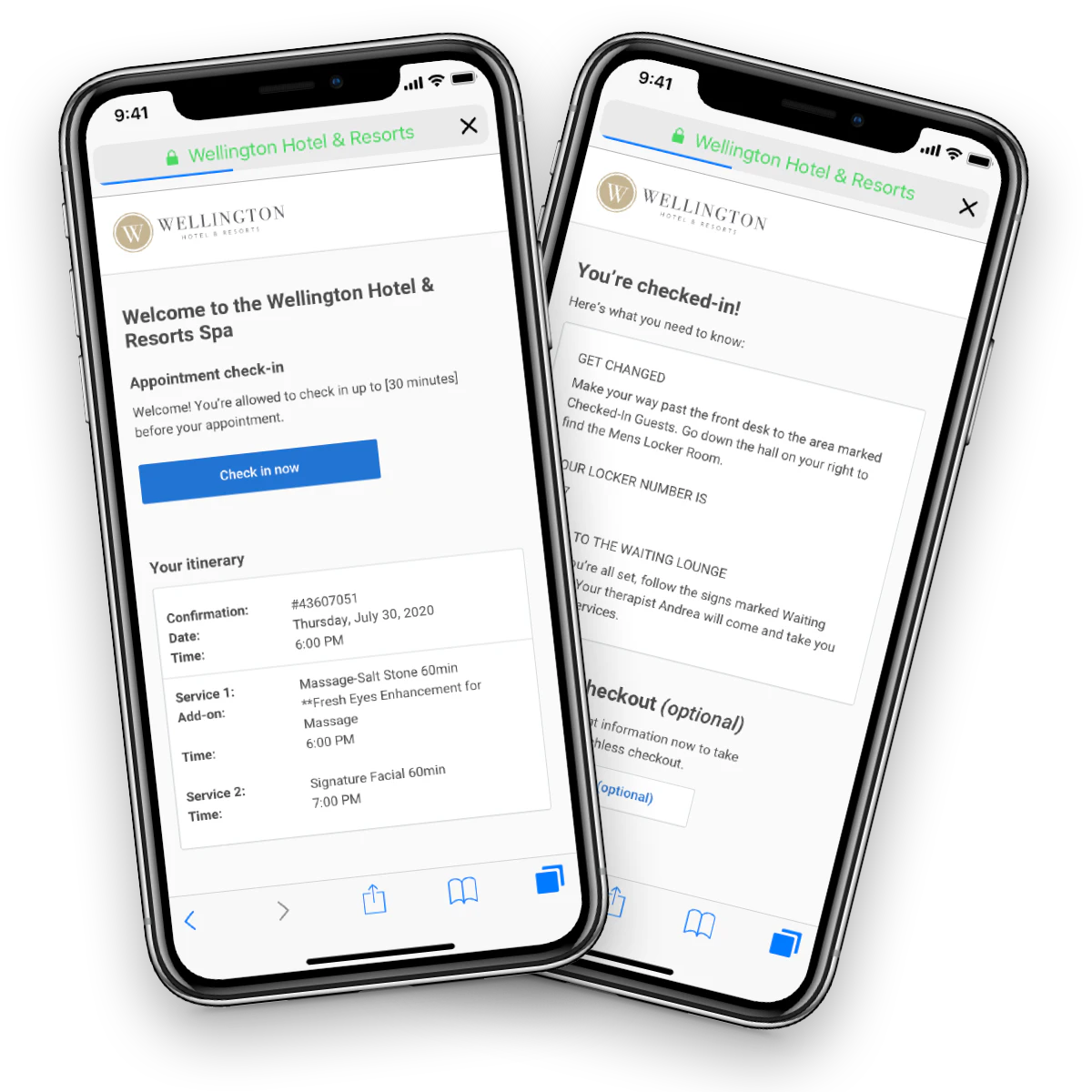 Book4Time Contactless Experience From: Book4time | Skin Inc.