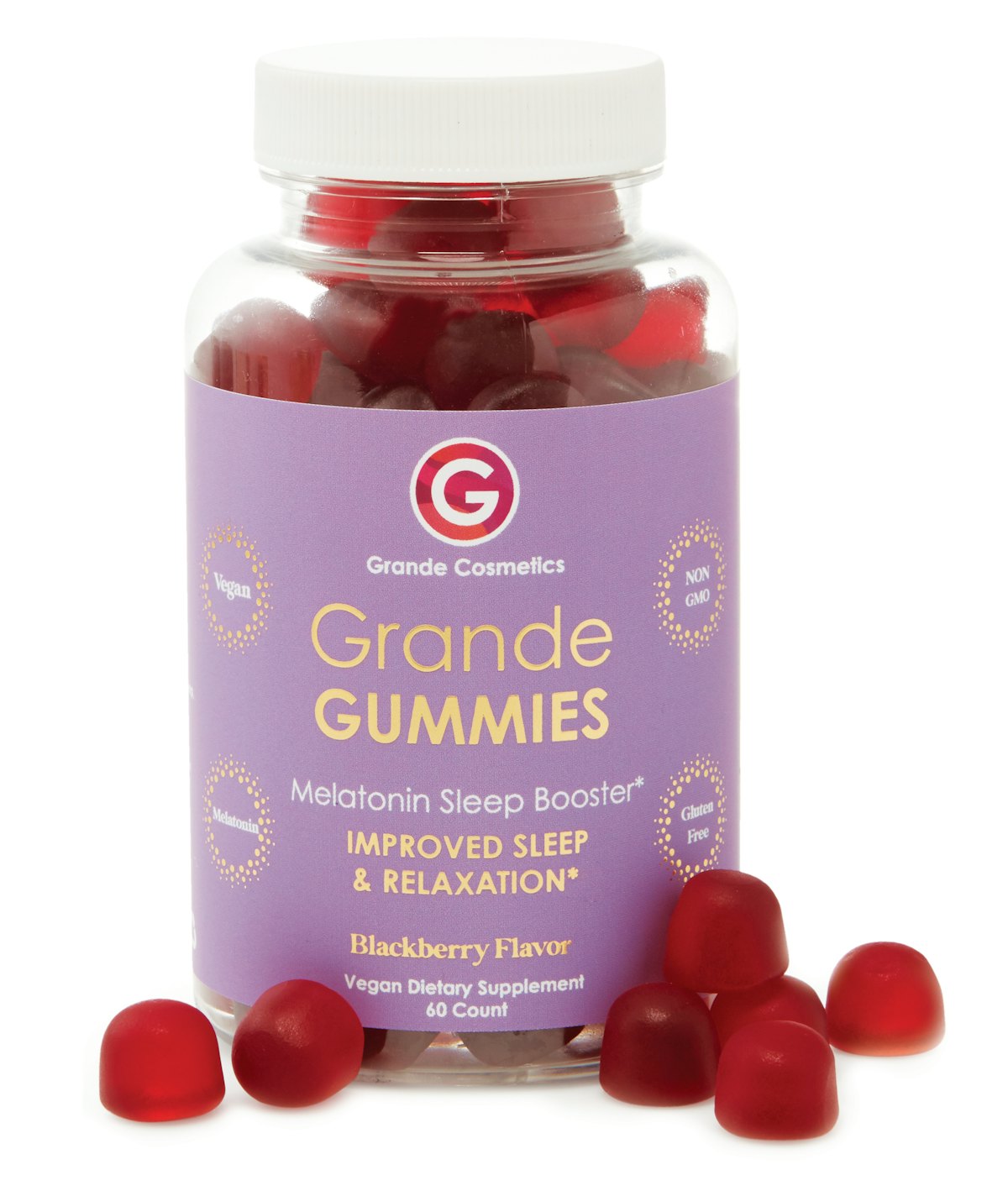 Grande Gummies Melatonin Sleep Booster From: Grande Cosmetics LLC ...