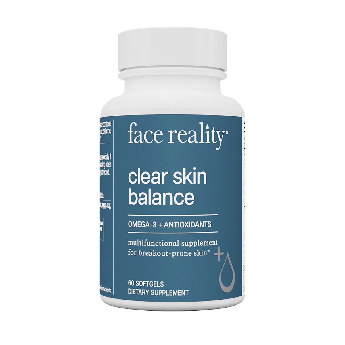 Face Reality Skincare Clear Skin Balance Supplement Brightens Skin ...