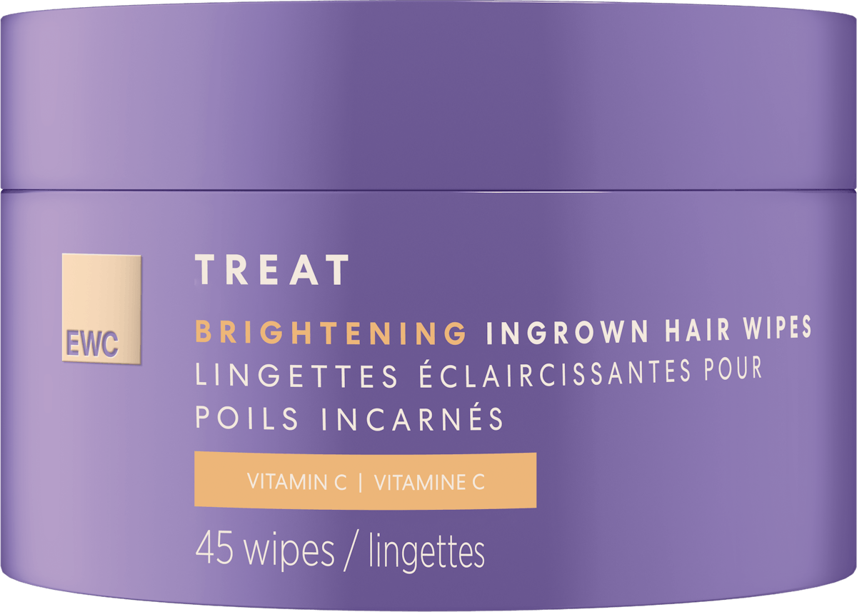 EWC TREAT Brightening Ingrown Hair Wipes Brightens Skin While ...