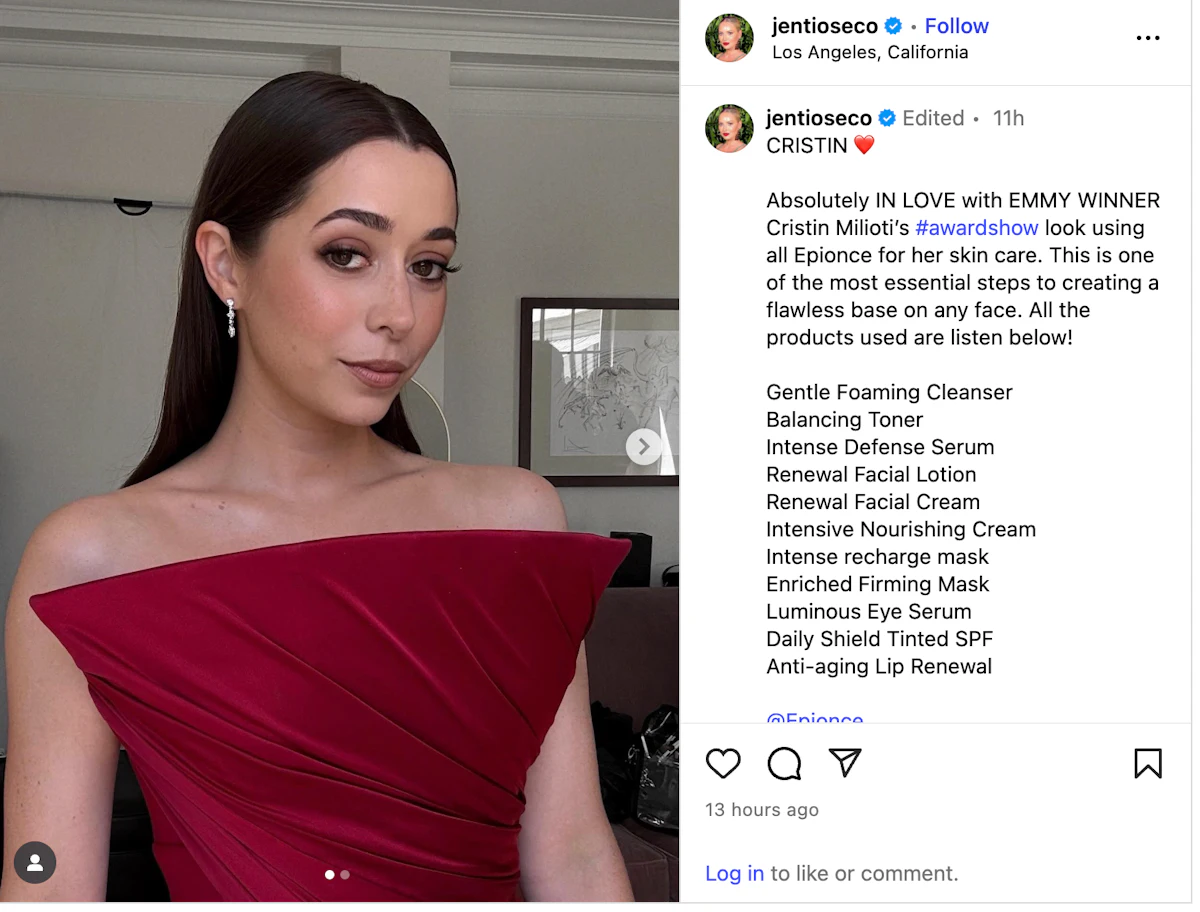 Red Carpet Radiance: Milioti's Makeup Artist Reveals All | Skin Inc.